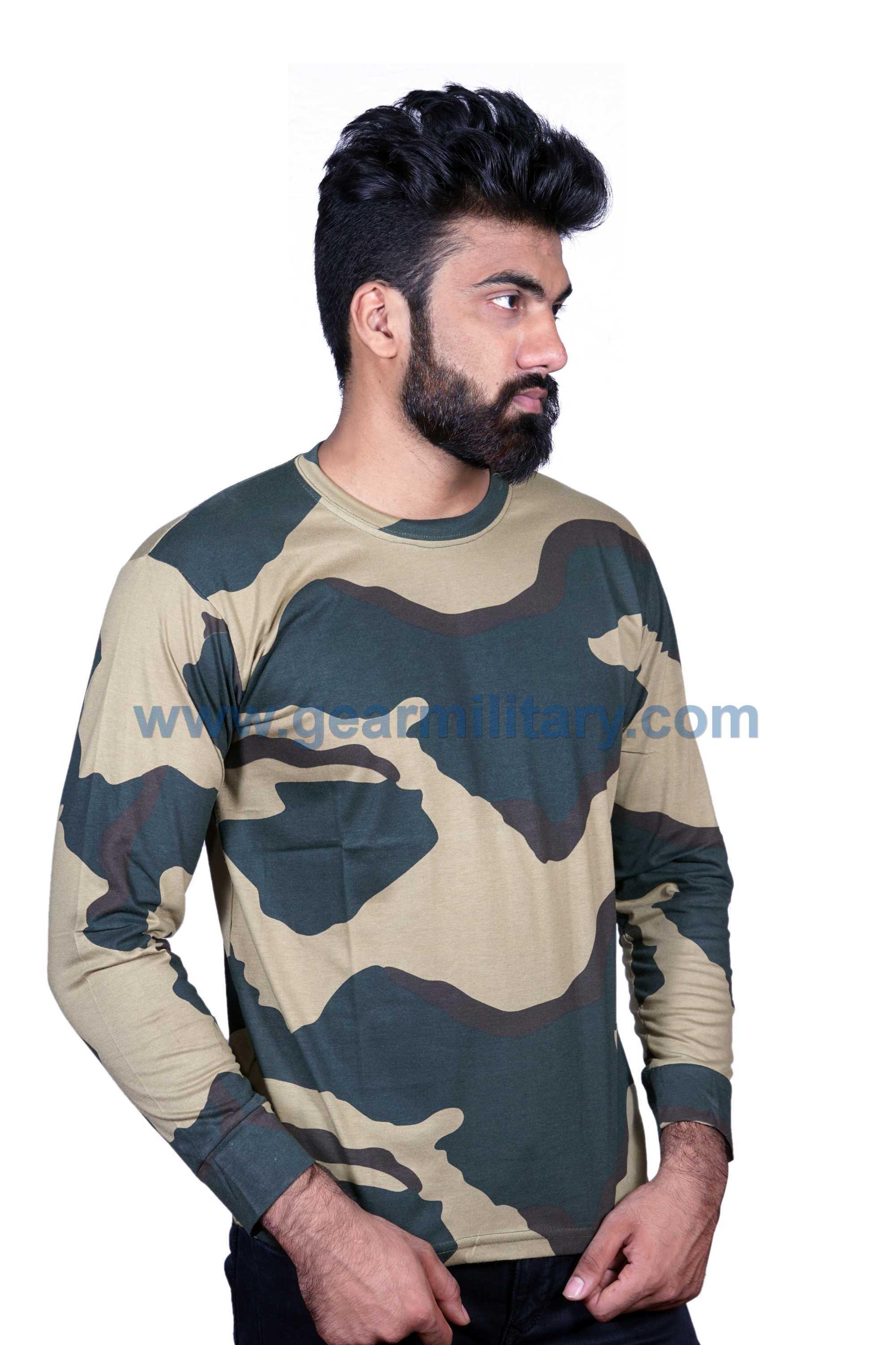 BSF Print Camo Full Sleeves T SHirt – gearmilitary