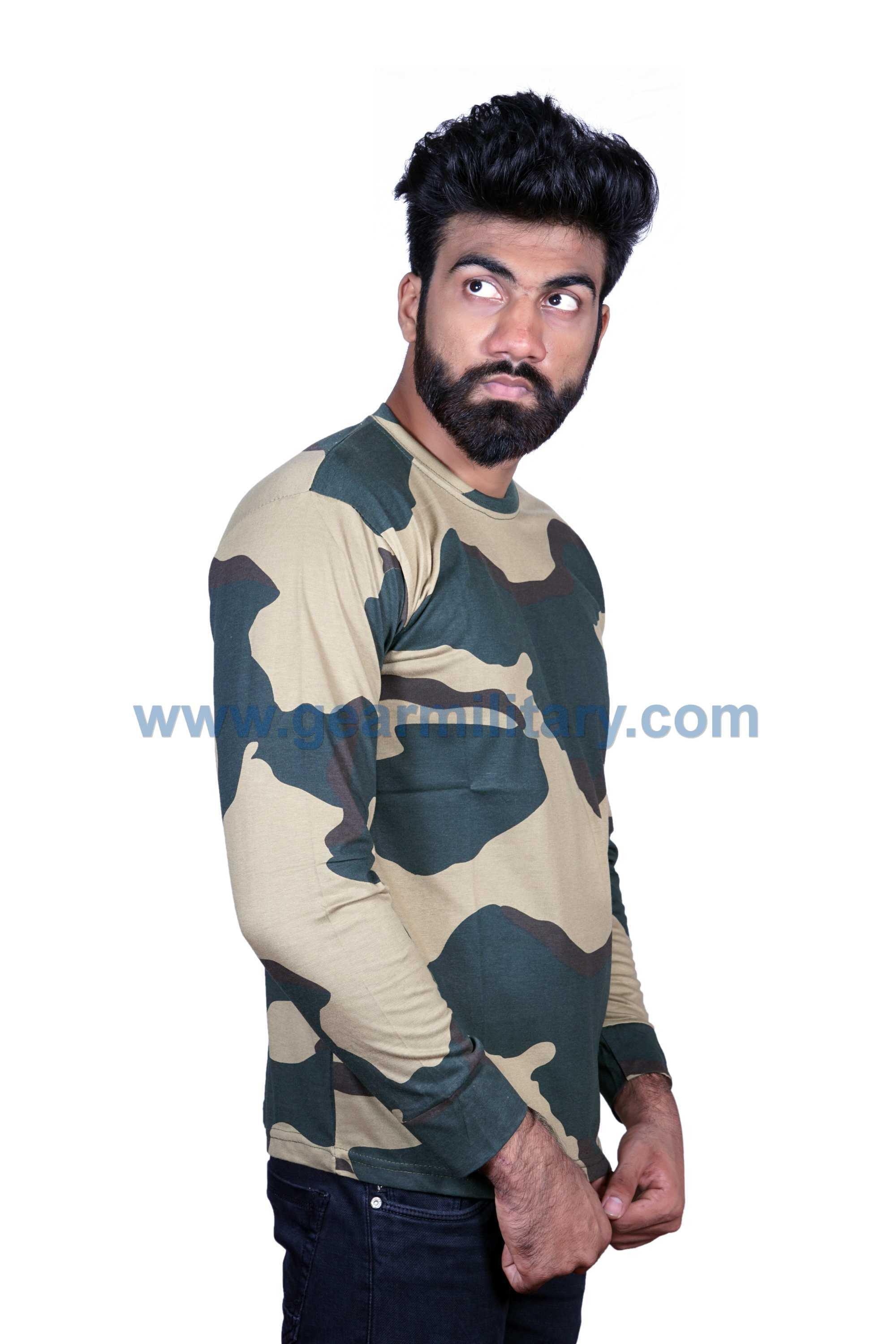 BSF Print Camo Full Sleeves T SHirt – gearmilitary