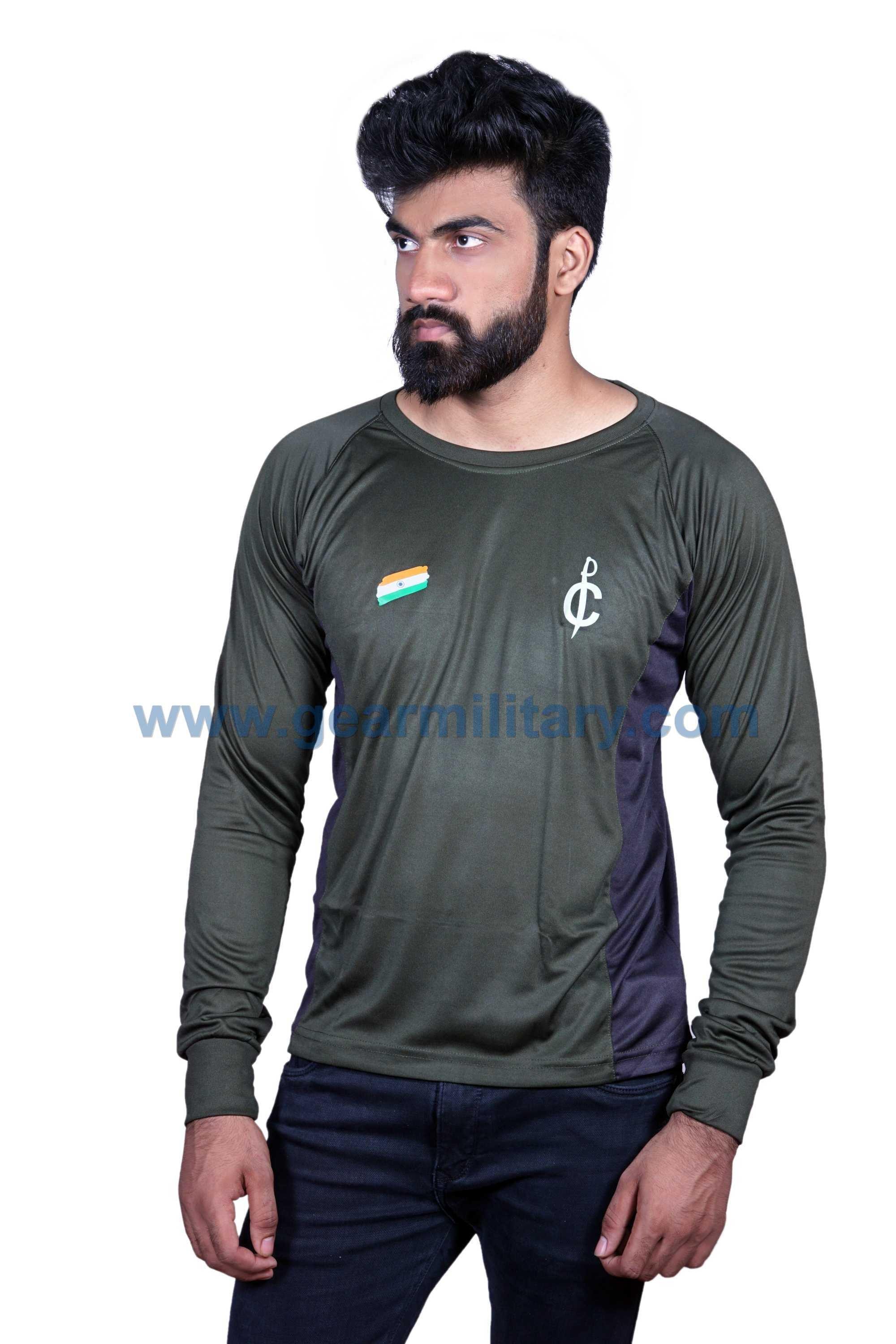 Commando Full Sleeves Olive Green T Shirt – gearmilitary