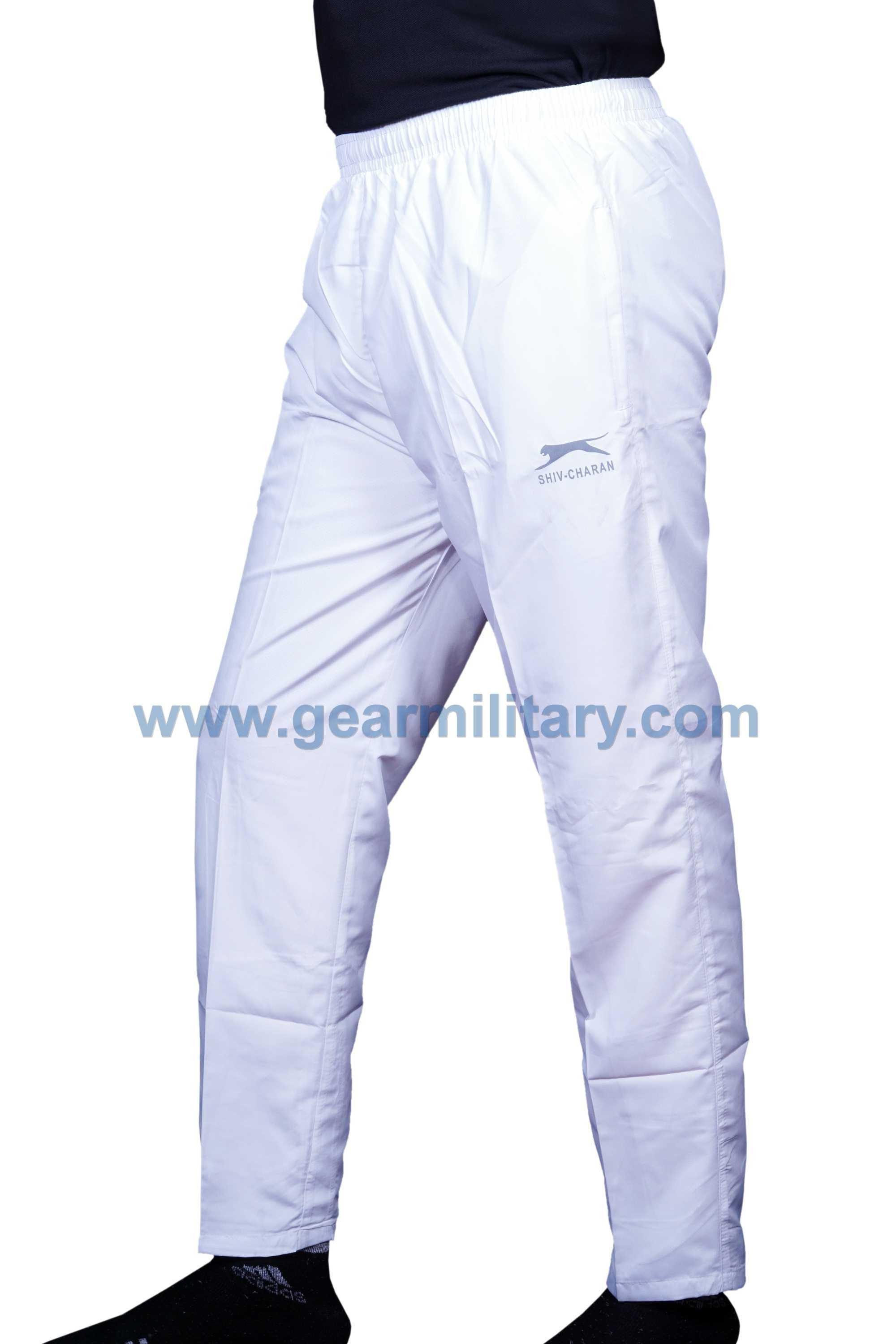 White Track Pant with inner net – gearmilitary